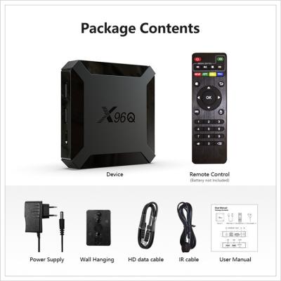 中国 X96Q スマート すべての勝者 OTT アンドロイド TV ボックス H313 クアッド コア 2GB 16GB 音声制御 販売のため