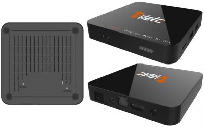 中国 OTT プレーヤー アンドロイド 7.1 RK3328 TV ボックス 2G+16G 2.4G Wifi クアッド コア マルチメディア プレーヤー付き 販売のため