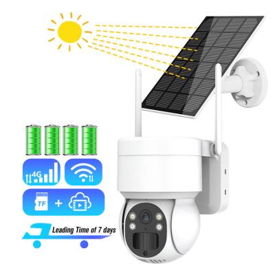 Cina FHD Night Vision Alarm Pannello solare IP Smart PTZ Sistema CCTV per Bardi Security in vendita