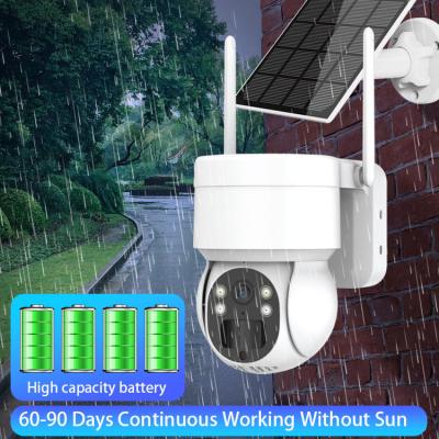 Cina FHD Night Vision Alarm Pannello solare IP Smart PTZ Sistema CCTV per Bardi Security in vendita