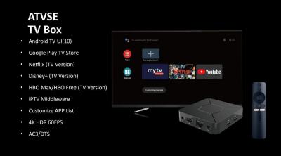 Cina 1080PHD Wifi TV  OTT Box H6 Android10 6K Voice Assisitant Media Player 2.4G 5G in vendita