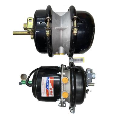Cina Acciaio standard WG9000360601/2 Parti di freni pesanti Black Truck Air Spring Brake Chamber per camion in vendita