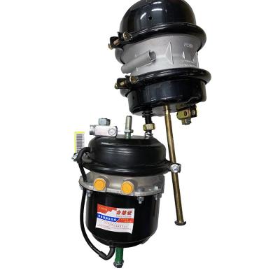 Cina Acciaio standard WG9000360601/2 Parti di freni pesanti Black Truck Air Spring Brake Chamber per camion in vendita