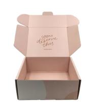 Quality Pink Custom Printed Mailer Boxes Recycled Small Shipping Cardboard Boxes For for sale