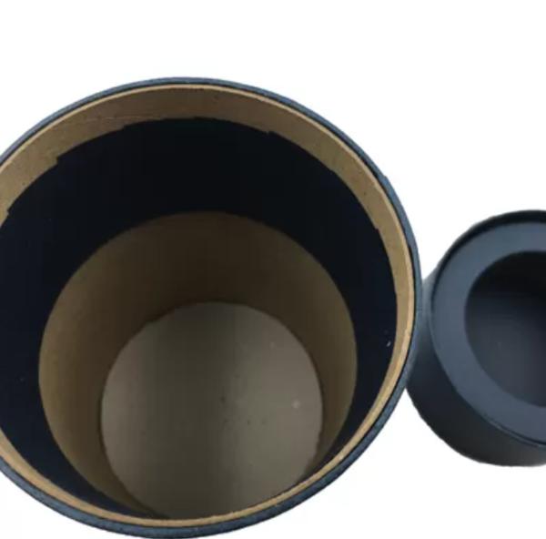 Quality Customized Rigid Gift Boxes Recyclable Paper Cylinder Box For Tea Storage for sale