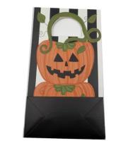 Quality C1S CMYK Recycled Handle Carry Food Packaging Bag For Christmas 18kgs for sale