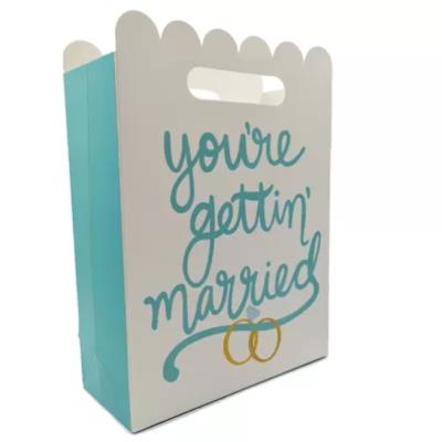 China Scallop Gift Wrapping Bags Customized Christmas Shopping Bags for sale