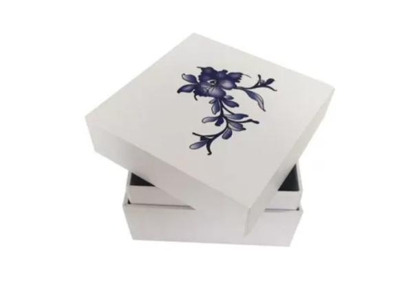 Quality White Color Cardboard Box ODM Base And Lid Box Customized Size for sale