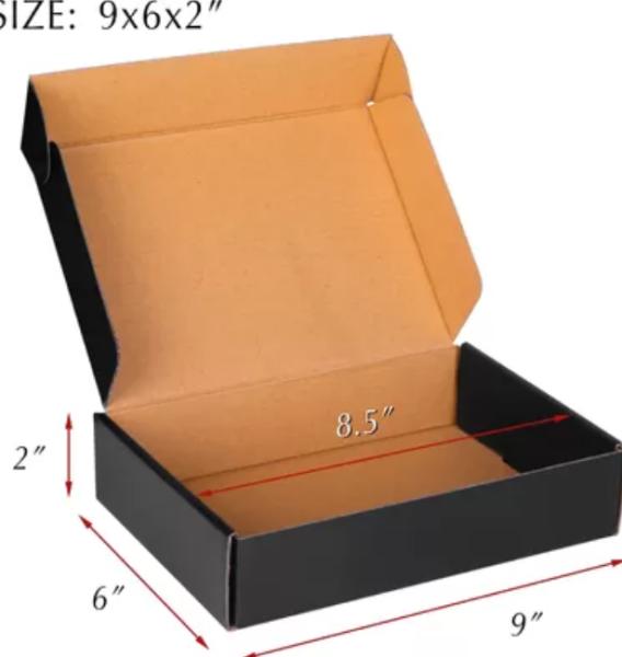 Quality Black Cardboard Packaging Boxes Small Cardboard Shipping Boxes For Mailing for sale