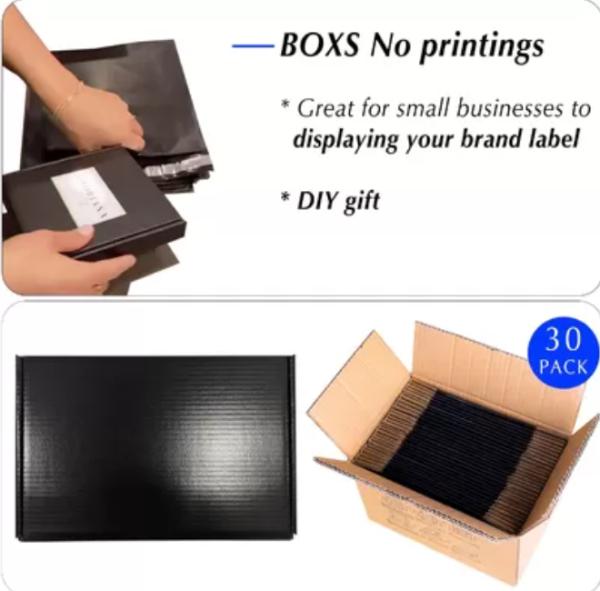 Quality Black Cardboard Packaging Boxes Small Cardboard Shipping Boxes For Mailing for sale
