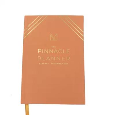 China 120GSM Custom Hardcover Notebooks A5 Hardcover Books Printing Orange With Gift Packaging for sale