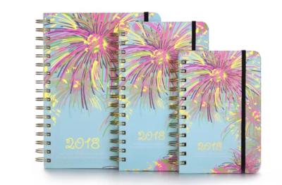 China 157GSM Organizer Planner Book Full Colour Custom Hardcover Spiral Notebook for sale