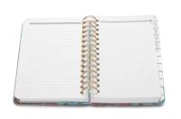 China Full Colour Custom Planner Notebook 310g Golden Coil Notebook Customized for sale