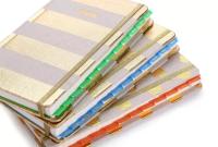 China Full Colour Custom Planner Notebook 310g Golden Coil Notebook Customized for sale