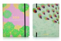 China Full Colour Custom Planner Notebook 310g Golden Coil Notebook Customized for sale
