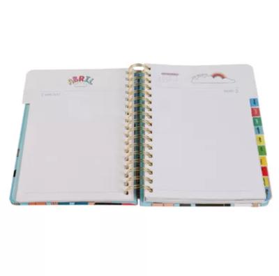 China Spiral Organizer Planner Book Personalized Hard Cover Book For Office Supply for sale