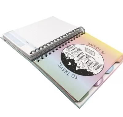 China 200pp Hard Cover Notebook Colorful Printing Office Spiral Notebook 157gsm for sale