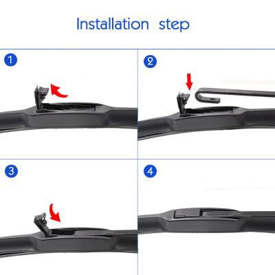 China CLWIPER universal hybrid windscreen silicone rubber wiper blade 14''-26'' for sale