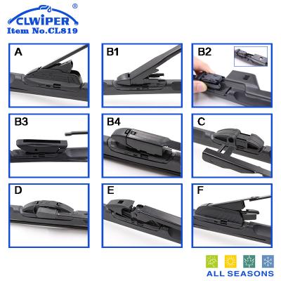China Auto high quality new hybrid muti-functional windshield wiper blade with 9 adaptors for sale