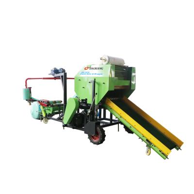 中国 わらのディーゼル モーター55bales/Hourのあたりの15hp 380Vのサイレージの梱包機機械 販売のため