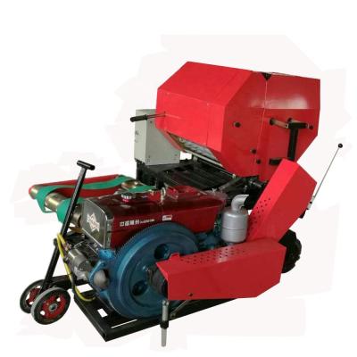 中国 55bales/H 3kwのサイレージの梱包機機械トウモロコシはディーゼル機関PLCにつきまとう 販売のため