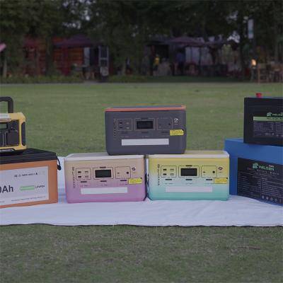 Cina 2000w centrali elettriche portatili Lifepo4 un litio 120Ah Li Ion Battery Solar System da 12 volt in vendita