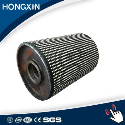 China Pulley Lagging Length 1450mm  Conveyor Head Pulley Rubber Ceramic Covering for sale