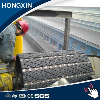 China 1830 mm * 138 * 15 mm Conveyor Belt Drive Pulley Rubber Lagging for sale