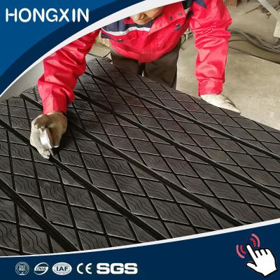 China 1830 mm * 138 * 15 mm Conveyor Belt Head Pulley Rubber Lagging Pads for sale