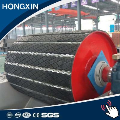 China 1830 mm * 138 * 15 mm Belt Conveyor Drum Rubber Lagging Sheet for sale