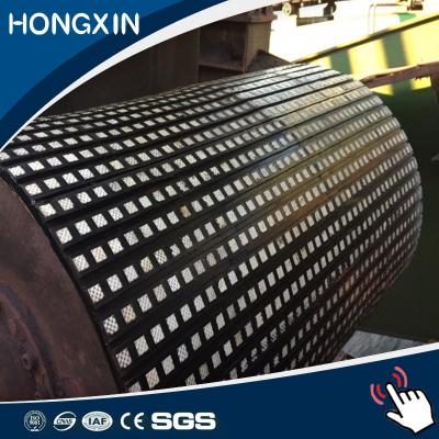 China China supply 15mm thickness coal mining head pulley rubber ceramic lagging for sale