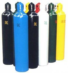 China 150bar / 200bar High Pressure Seamless Steel Oxygen Nitrogen Hydrogen Argon Helium CO2 Gas Cylinder CNG Cylinder for sale