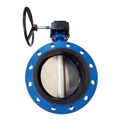 China CASTING DOUBLE FLANGE BUTTERFLY VALVE for sale