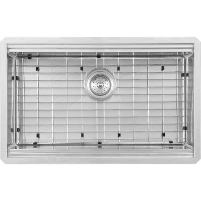 China Undermount Single Bowl Kitchen Sink 18GA Black Stainless Steel Undermount Workstation Kitchen Sink for sale