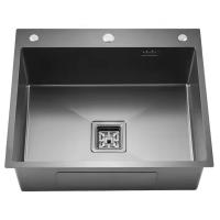 Quality Customization Handmade Kitchen Sink Stainless Steel Single Bowl Topmount Sink for sale
