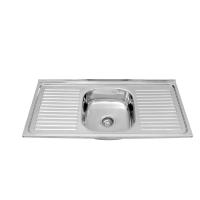 Quality Luxury European Kitchen Sink Single Bowl Stainless Steel Kitchen Sink With Drain for sale