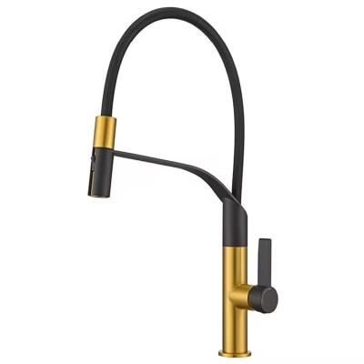 China Brass Deck Mounted Single Hole Kitchen Sink Faucet Mixer Tap with Flexible Spout for sale