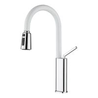 Quality Curved Universal Pull-out Basin Faucet, Adjustable Hot and Cold Water Dual for sale