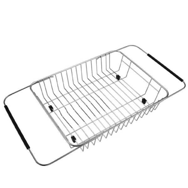 Quality Custom Made Basin Rack Grating Farmhouse Wired Grate Mat Bottom Grid Protector Stainless Steel Kitch for sale