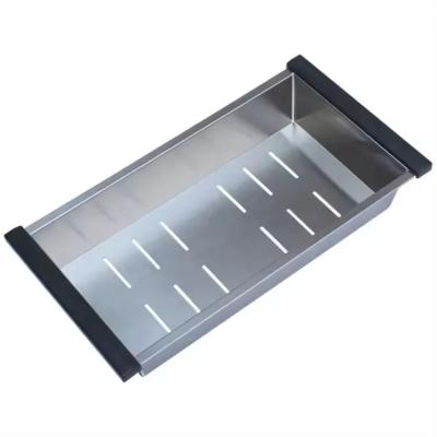 China Dish Drying Rack Multifunction Dish Rack Drainer for Kitchen Storage Stainless Steel Sink Colander D for sale