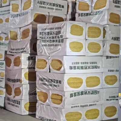 China Rock Wool Board with 0.038W/mK Heat Conductivity and Class A Fire Resistance for Temperature Resistance -268℃ to 650℃ for sale