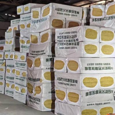 China Excellent Hydrophobic Property Rockwool Insulation Sheets with Non-combustible Class A1 and Density 40-120 Kg/m³ for Commercial and Industrial Applications for sale