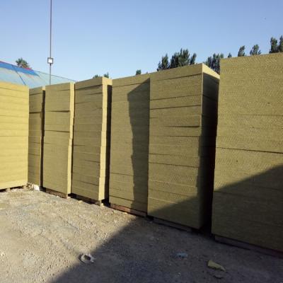 China 80-150 Kg/m³ Density Fire Resistant Rigid Rock Wool Panels for Superior Thermal Insulation for sale