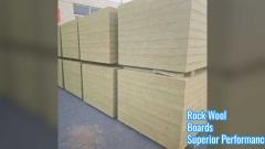 High Density Rock Wool Boards Superior Insulation Fire Safety