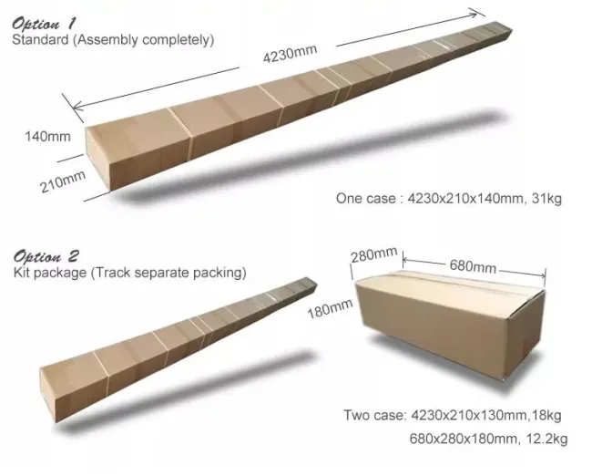 Heavy Duty Sliding Door Track System, Aluminium Automatic Sliding Glass Gate Operator System (YW-195)