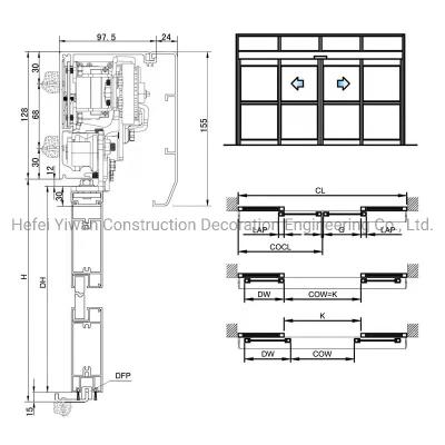 Cina Motorized Automatic Sliding Door Residential Laboratories 200kg in vendita