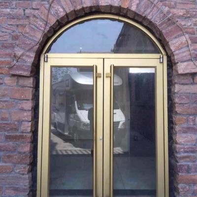 Cina Ingrosso Caffè Nero Bianco Grigio, Customized Kfc Doppio Automatico Porta Anteriore Swing Le Automatica Swing Porta d'ingresso in vetro in vendita