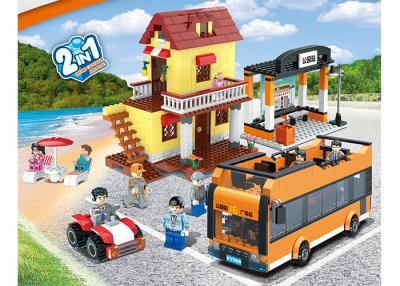China 435Pcs Children's Plastic Building Blocks Sets Mini City Scene 2 Assorted for sale
