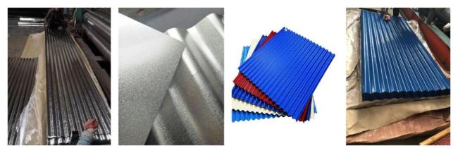 Color Coated Colorful Corrugated Roofing Sheets Waterproof Roof Sheet
