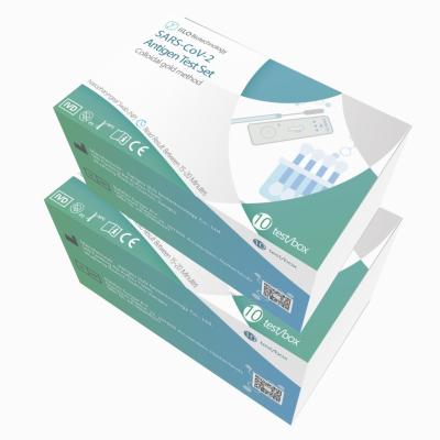 Cina La prova di plastica dell'antigene del CE SARS-CoV-2 ha messo la prova/contenitore rinofaringei di tampone 10 in vendita